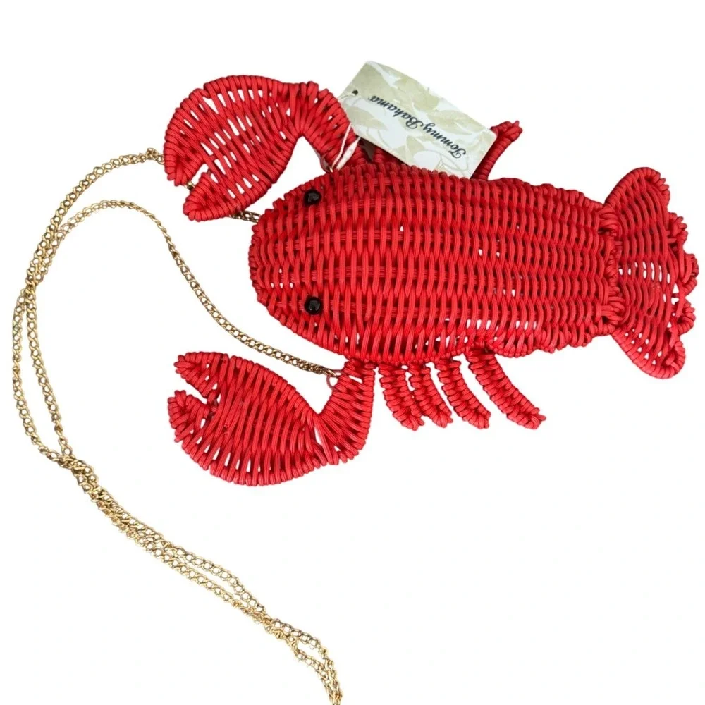 Tommy Bahama | Bags | Tommy Bahama Viral Red Lobster Wicker Crossbody ...